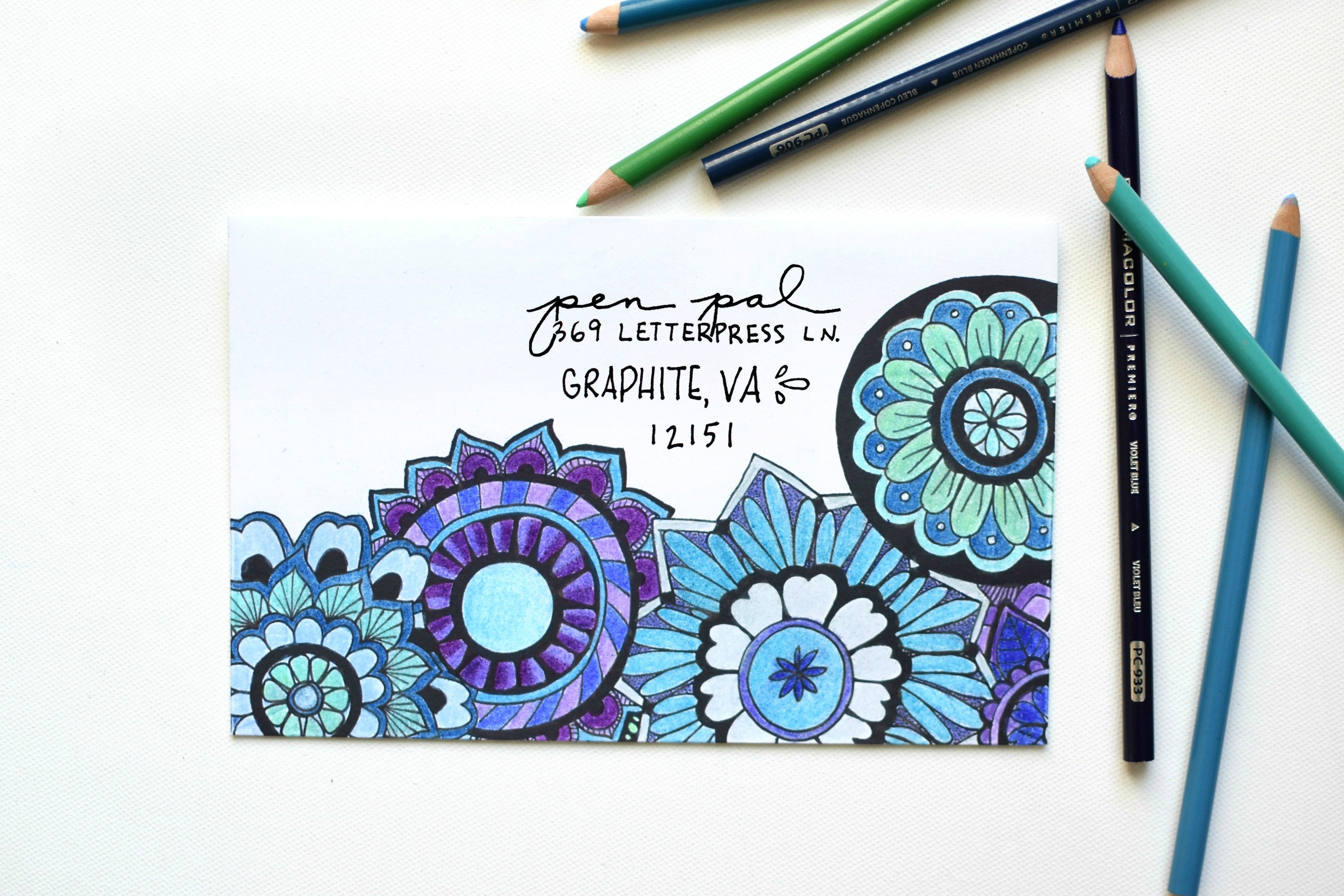 Decorative Envelopes, Mail Art, Envelope Art, Penpal, Happy Mail, Snail ...