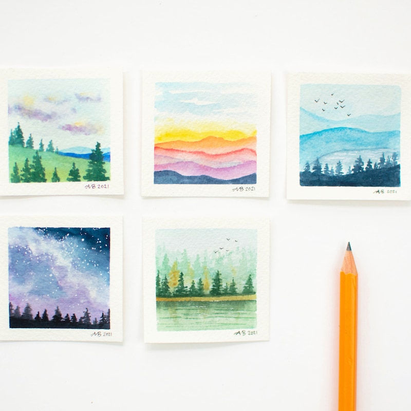 Mini Painting - Etsy