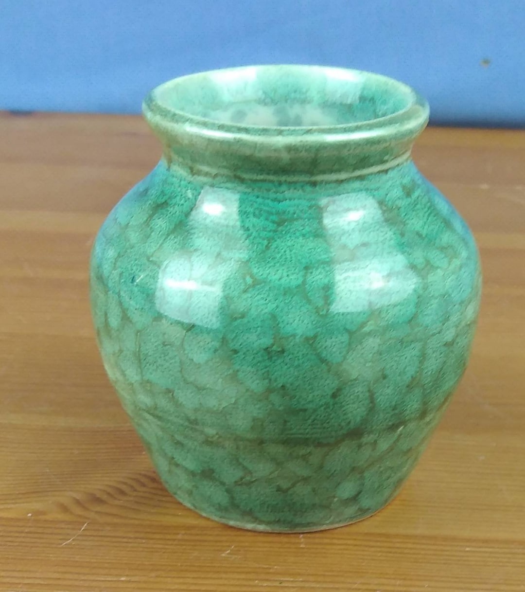 Iden Pottery Rye Sussex Small Hand Made Green Vase (i) - Etsy UK