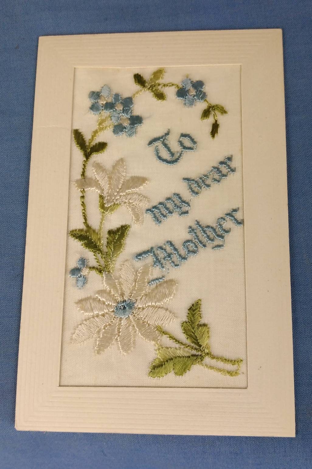 WW1 Embroidered Silk Postcard To My Dear Mother D1 | Etsy