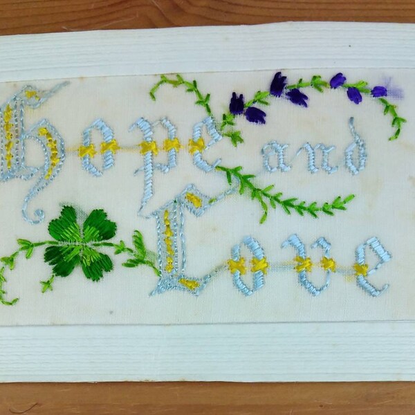 Embroidered Postcard - Etsy