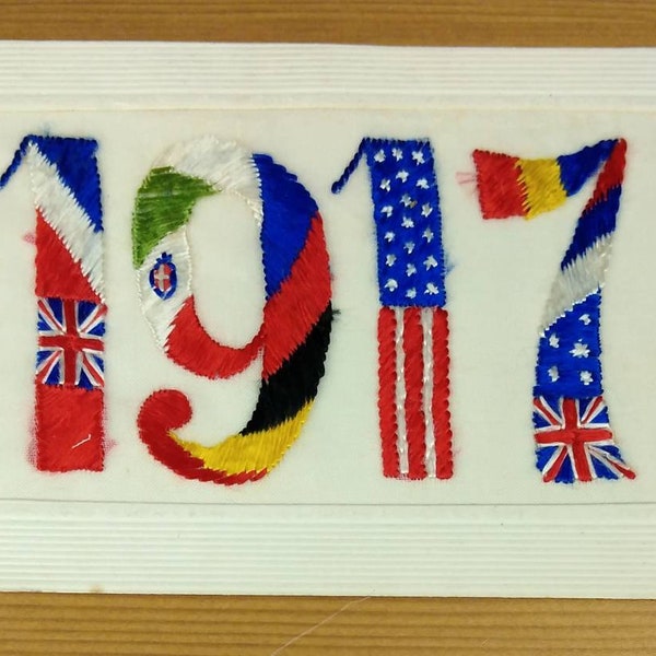 Embroidered Postcard - Etsy