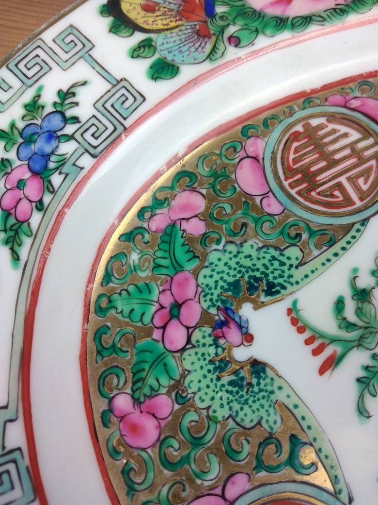 Beautiful Hand Painted Oriental Plate E11 - Etsy UK