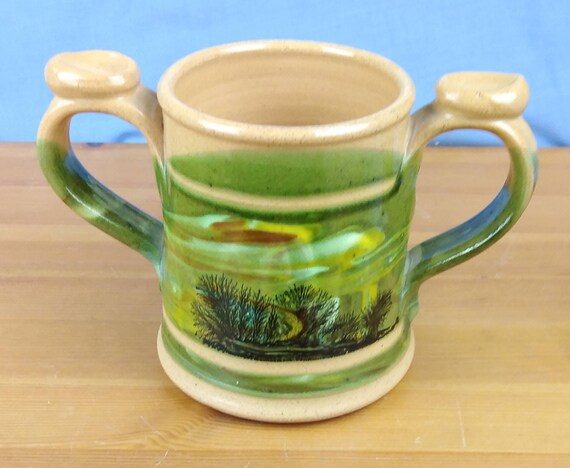 Boscastle Pottery Roger Irving Little Two Handled Mug E4 - Etsy UK