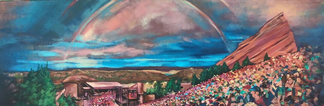 Red Rocks. Widespread Panic. Double Rainbow. Limited Edition Print ...
