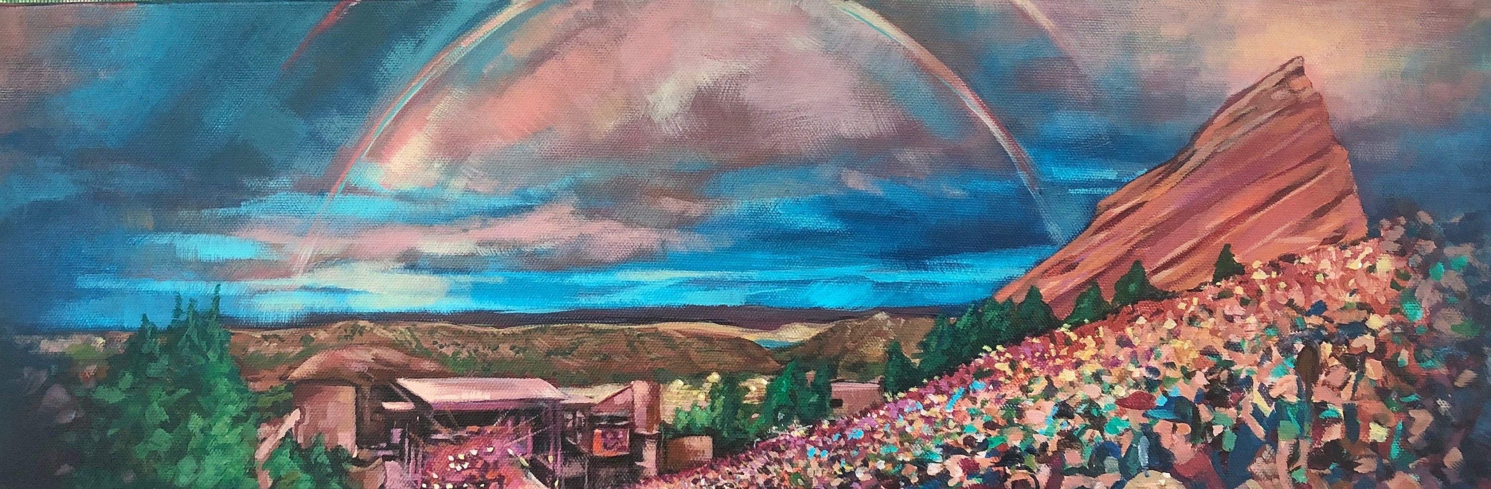 Red Rocks. Widespread Panic. Double Rainbow. Limited Edition Print ...