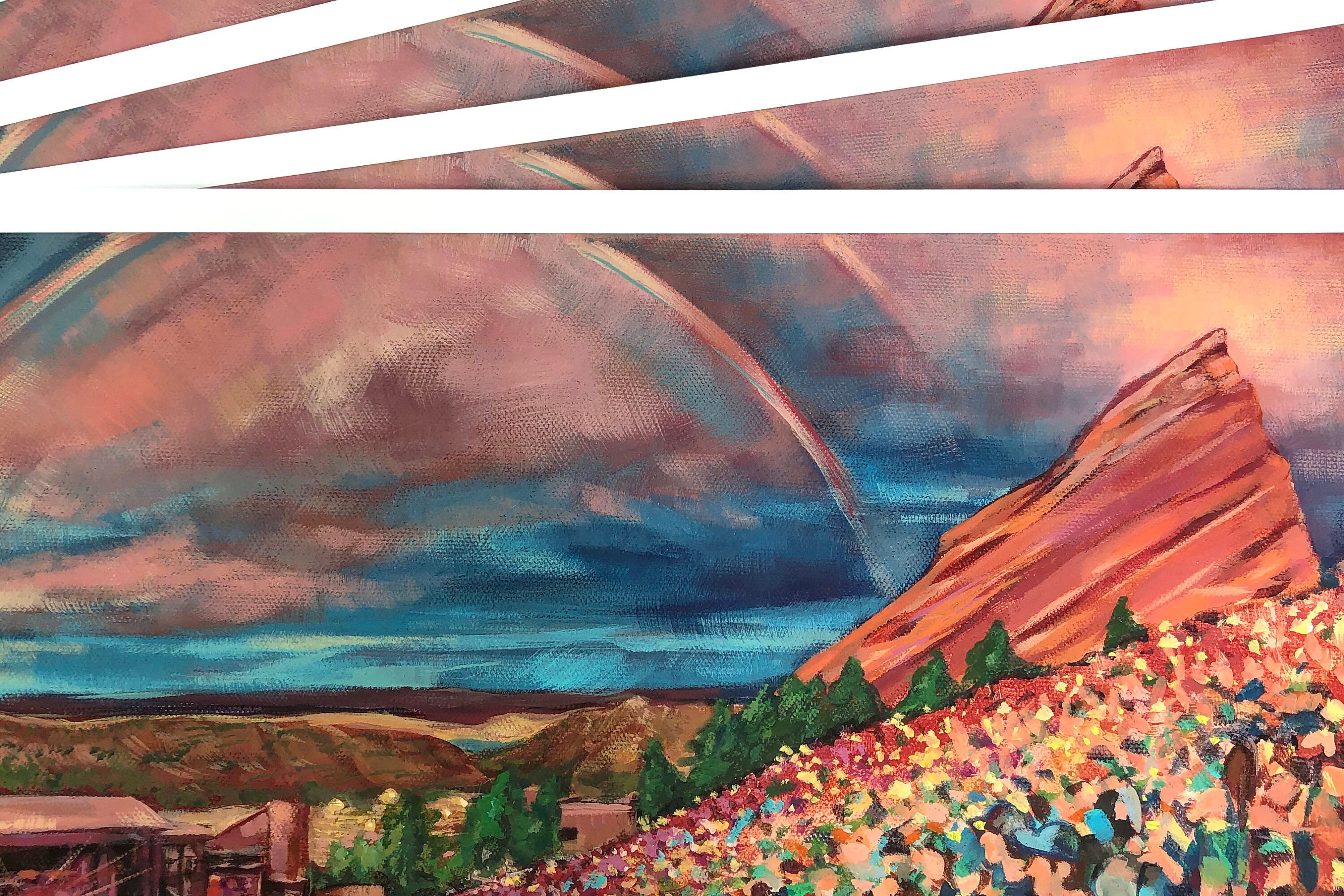 Red Rocks. Widespread Panic. Double Rainbow. Limited Edition Print ...