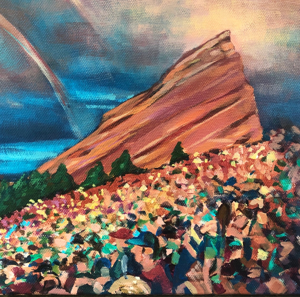 Red Rocks. Widespread Panic. Double Rainbow. Limited Edition Print ...