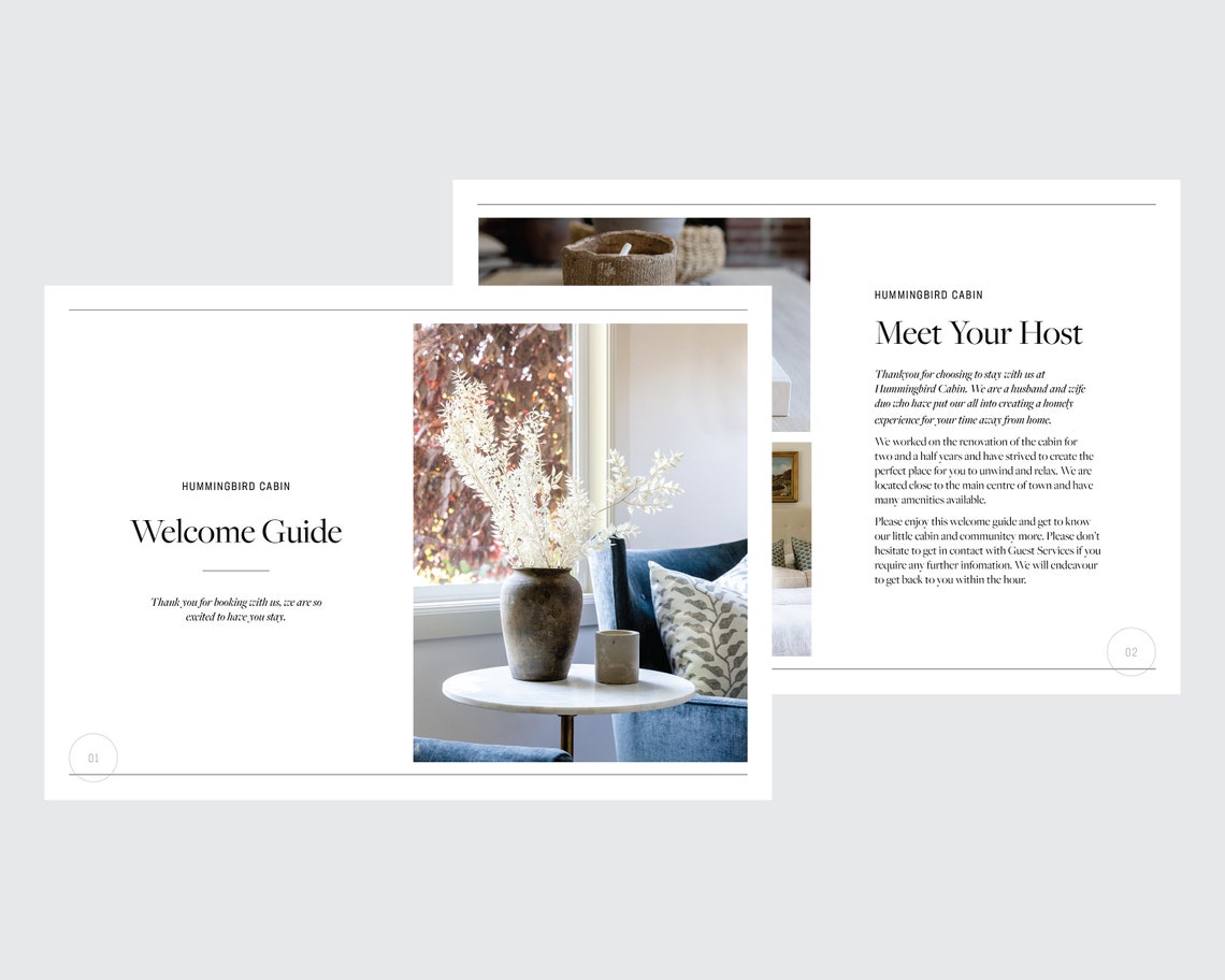 Airbnb Welcome Guide Holiday Rental Guide Rental Template | Etsy