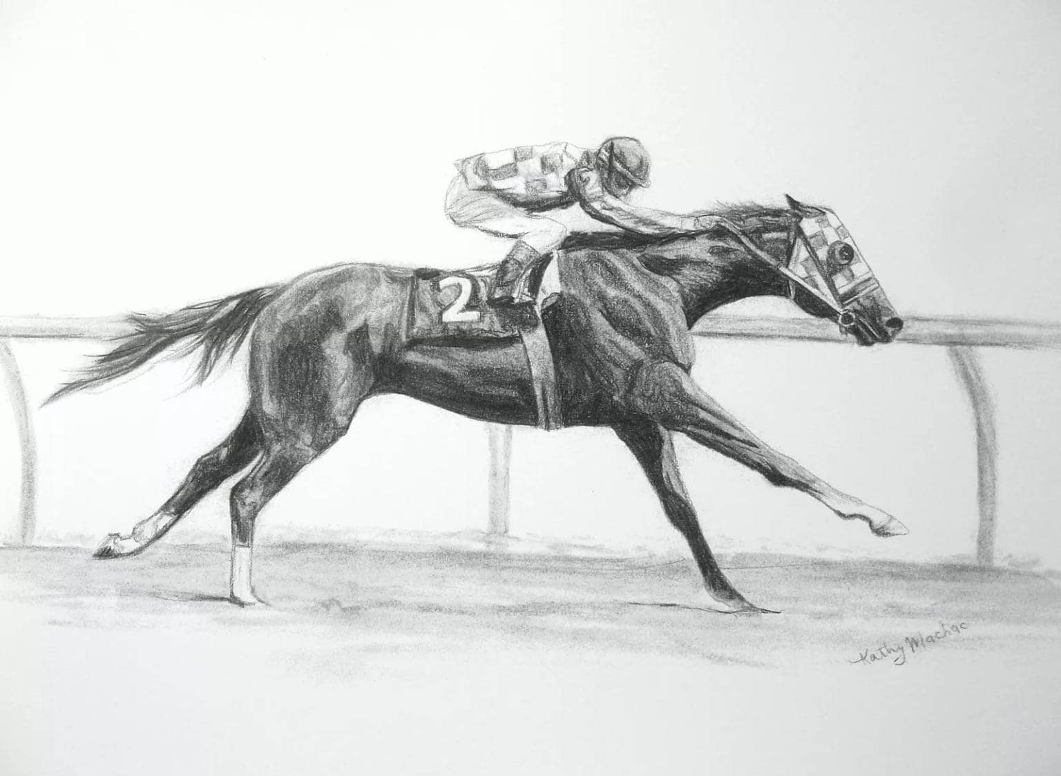 Horse Racing Drawing