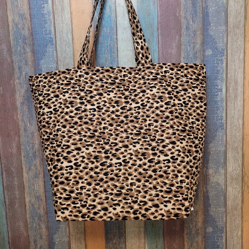 Large Leopard Tote - Etsy