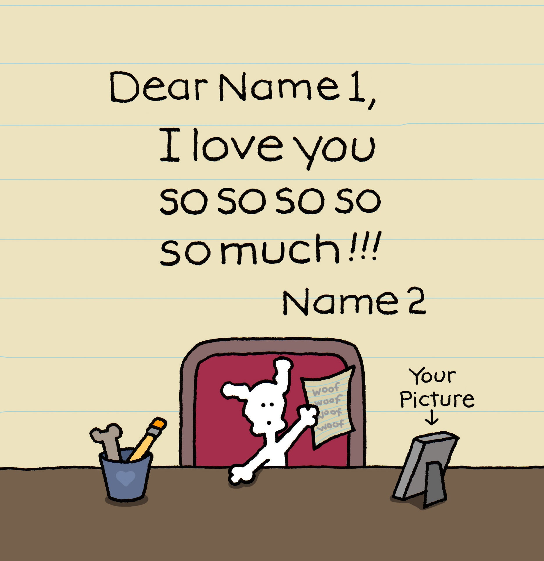 PERSONALIZED Chippy Love Note GIF - Etsy