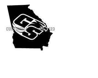 Georgia Southern Car Decal - Etsy