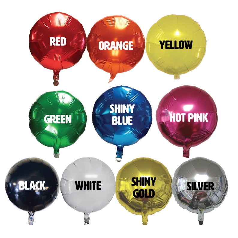 10 Custom Printed Foil Balloons Logo or Personalized Mylar - Etsy
