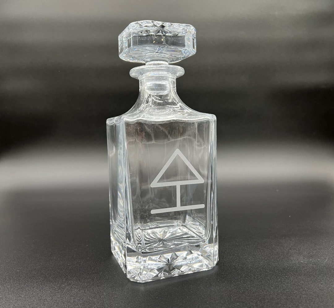 Cattle Brand Whiskey Decanter | Engraved Glass Gift for Rancher, Gift ...