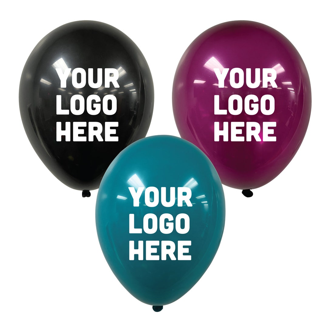 Custom Printed Latex Balloons Minimum Order 25 | Logo or Personalized ...
