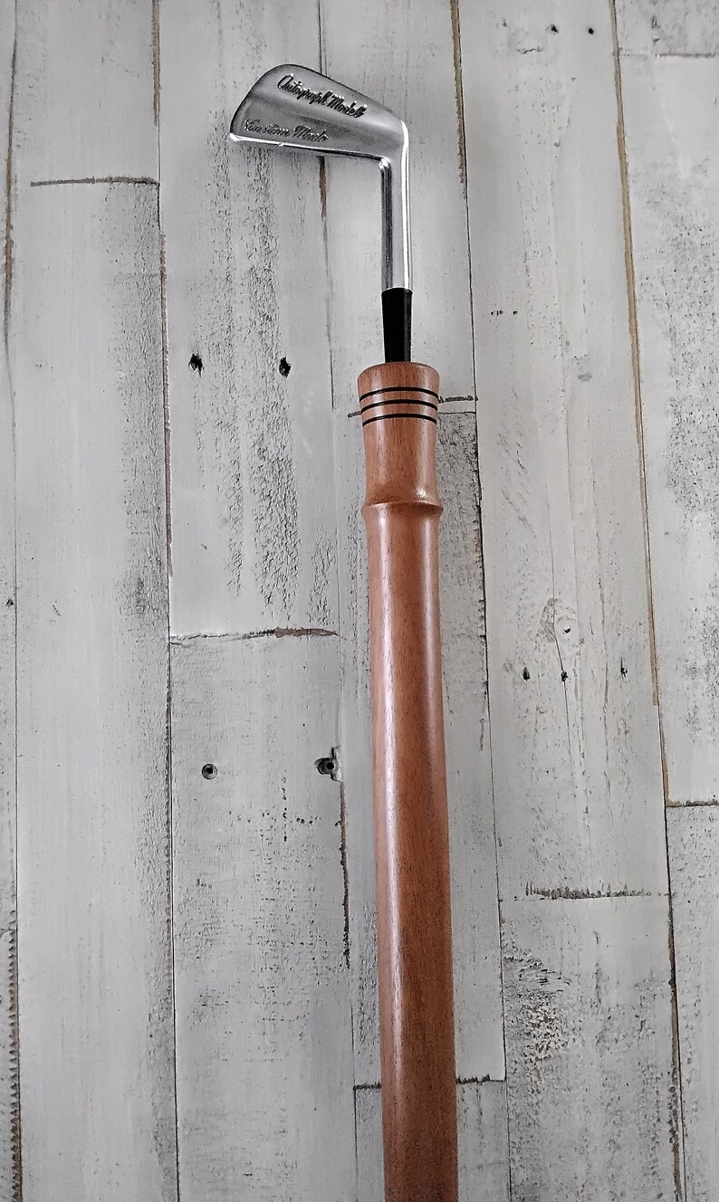 36 Inch Handmade Solid Mahogany Golf Club Walking Cane, Unique Walking ...
