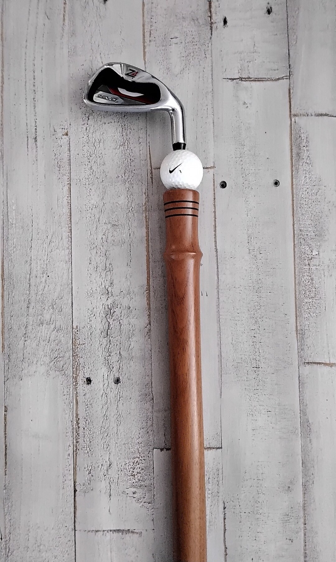 35 Inch Handmade Solid Mahogany Golf Club Walking Cane, Unique Walking ...