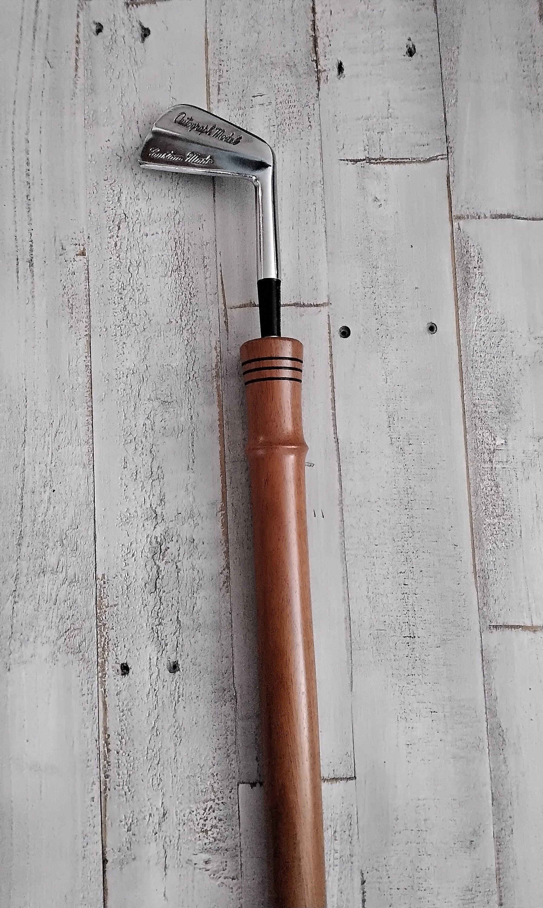 36 Inch Handmade Solid Mahogany Golf Club Walking Cane, Unique Walking ...