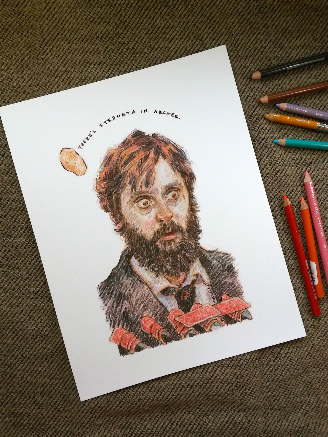 There's Strength in Arches - Taskmaster Joe Wilkinson Giclée Art Print ...