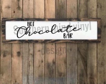Hot Chocolate Bar SVG Chocolate Bar SVG Hot Chocolate Bar Cut File ...