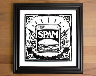 Spam Wall Art, Wall Print, Pop Art, Pop Wall Print, Hand Illustrated - Etsy