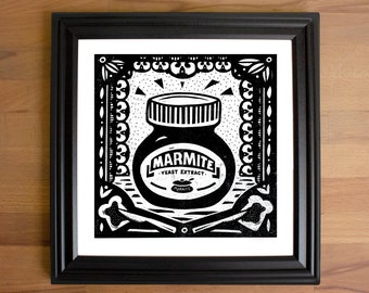 Marmite Spread Illustration Art Print - Etsy