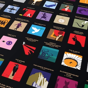100 Books Scratch off Poster - Best Literature of All Time Bucket List ...