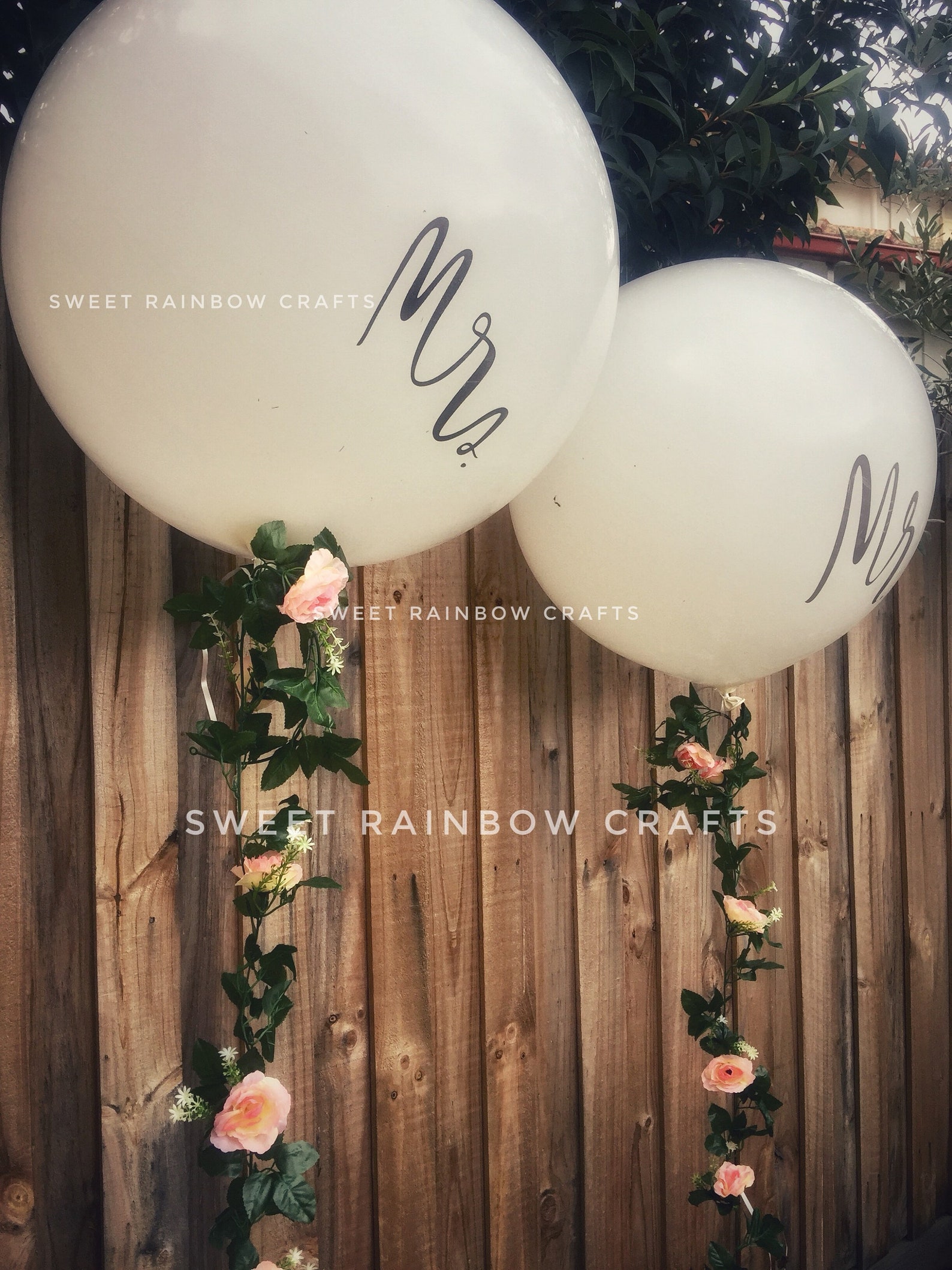 36 90cm Giant Mr and Mrs Latex Balloons Wedding Latex | Etsy