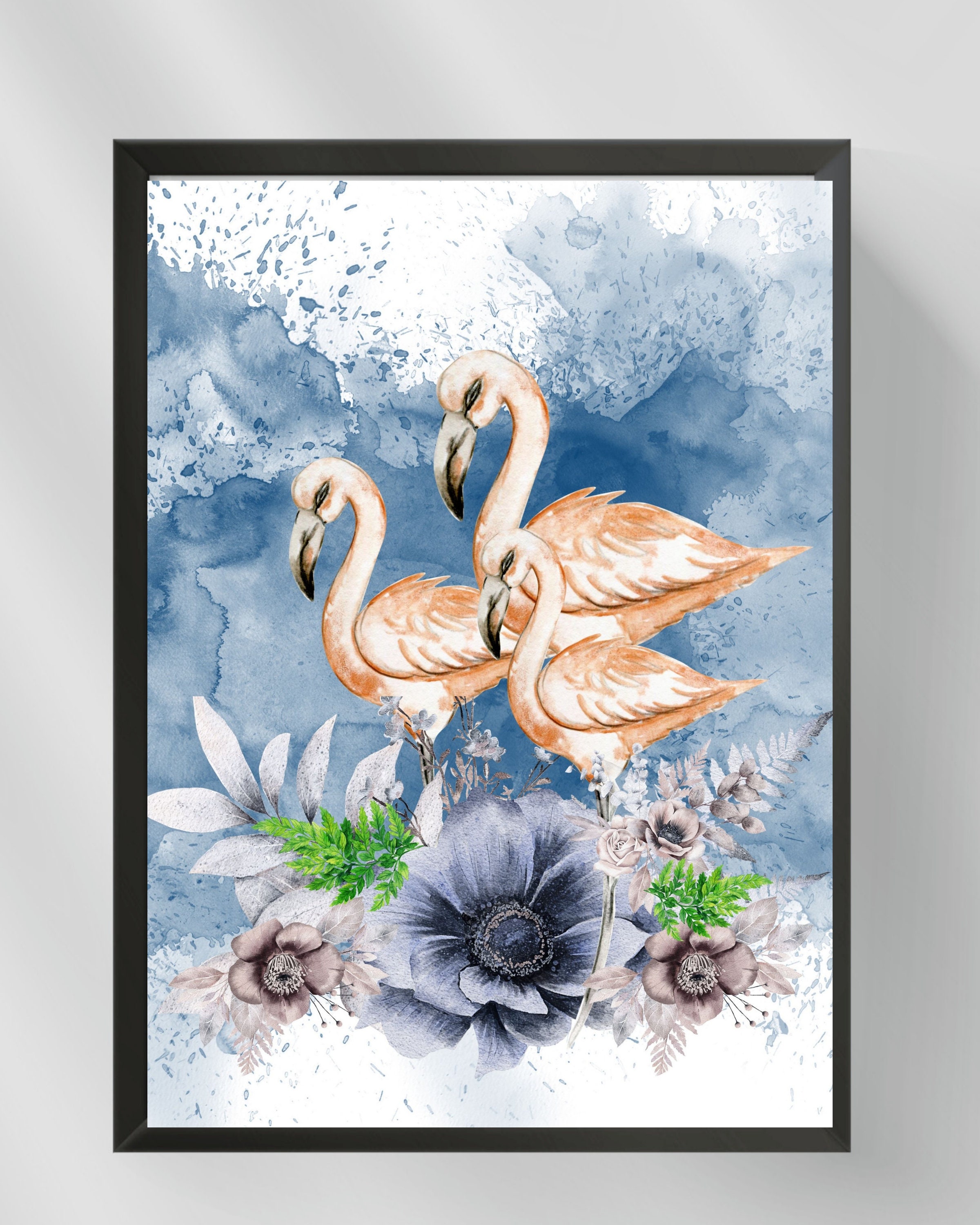 Flamingo Digital Print - Etsy