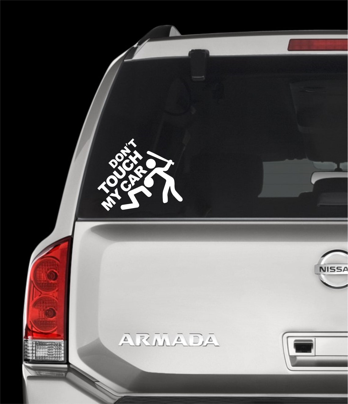 No toque mi calcomanía de vinilo de coche / Tumbler Cup Decal | Etsy