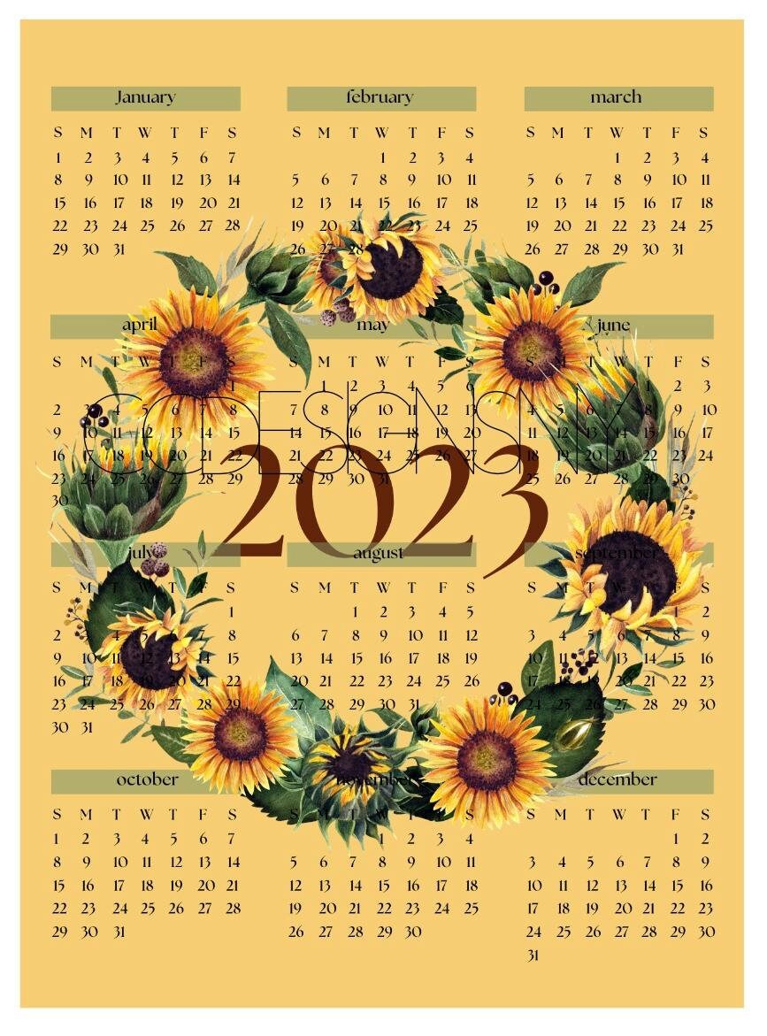 Sunflower Printable Weekly Planner Sunflower Digital Planner 2023 ...