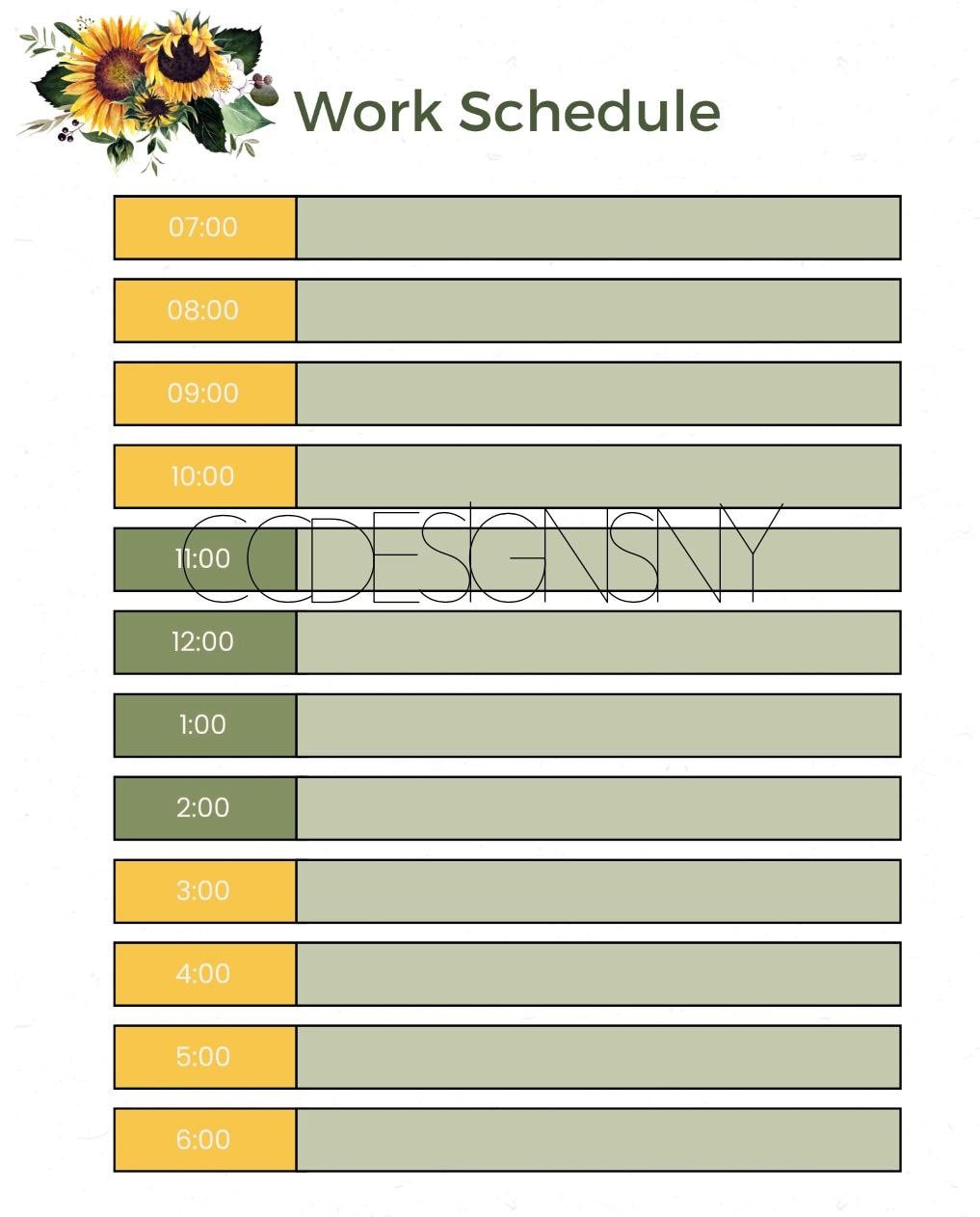 Sunflower Printable Weekly Planner Sunflower Digital Planner 2023 ...