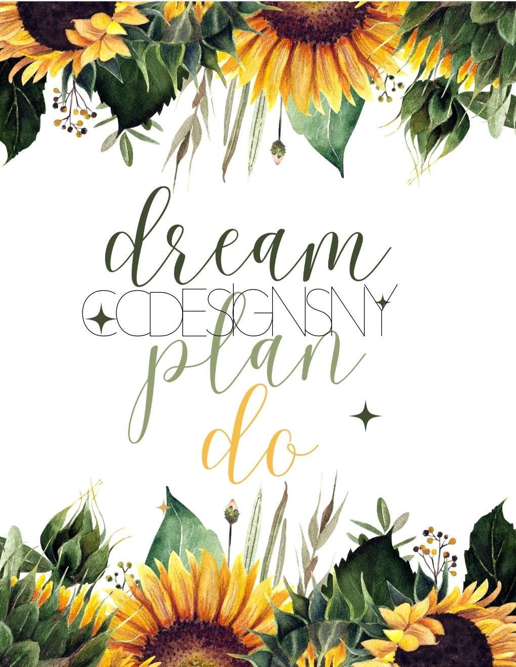 Sunflower Printable Weekly Planner Sunflower Digital Planner 2023 ...