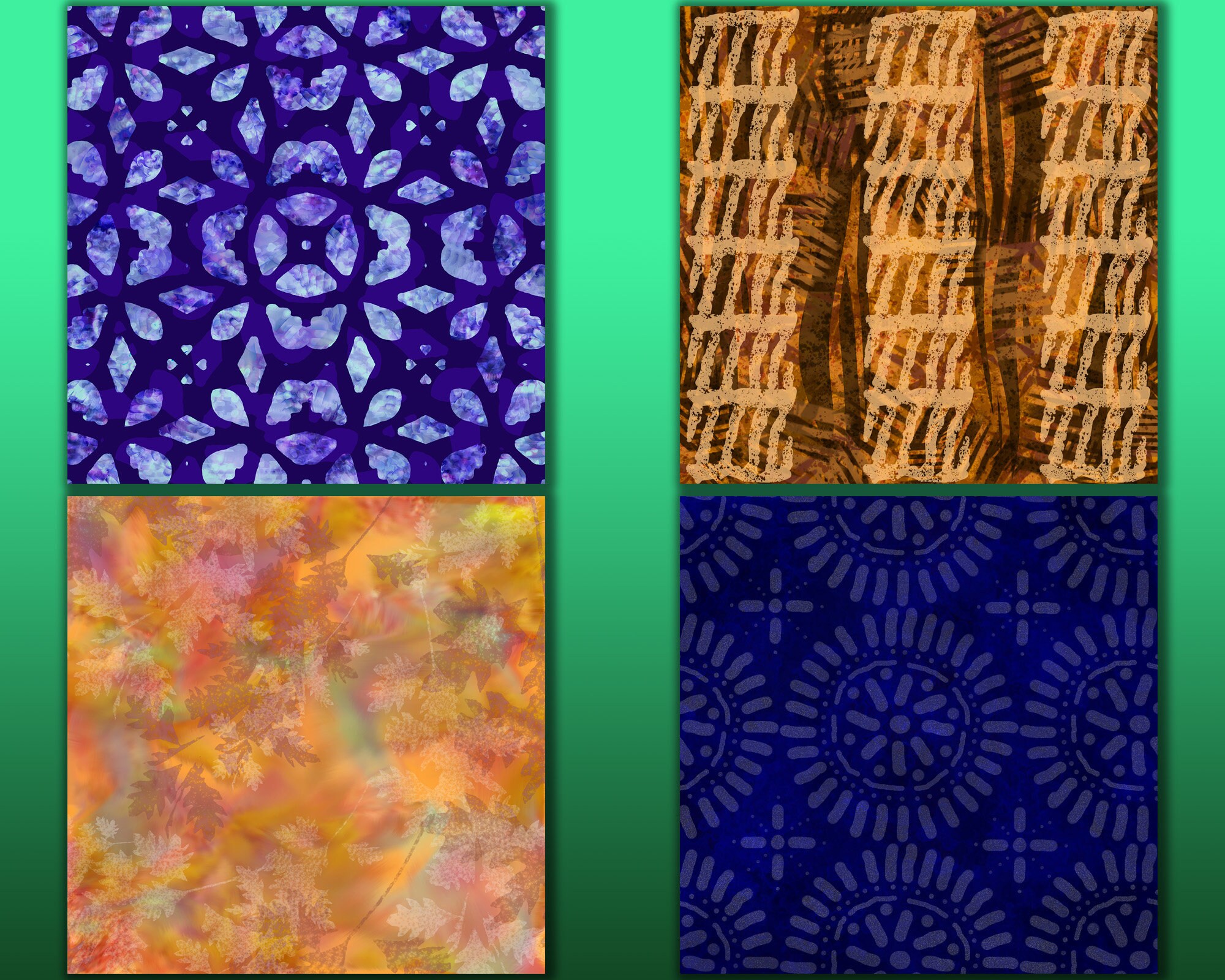 12 African Batik Digital Papers High Res. Jpeg Digital Downloadable ...
