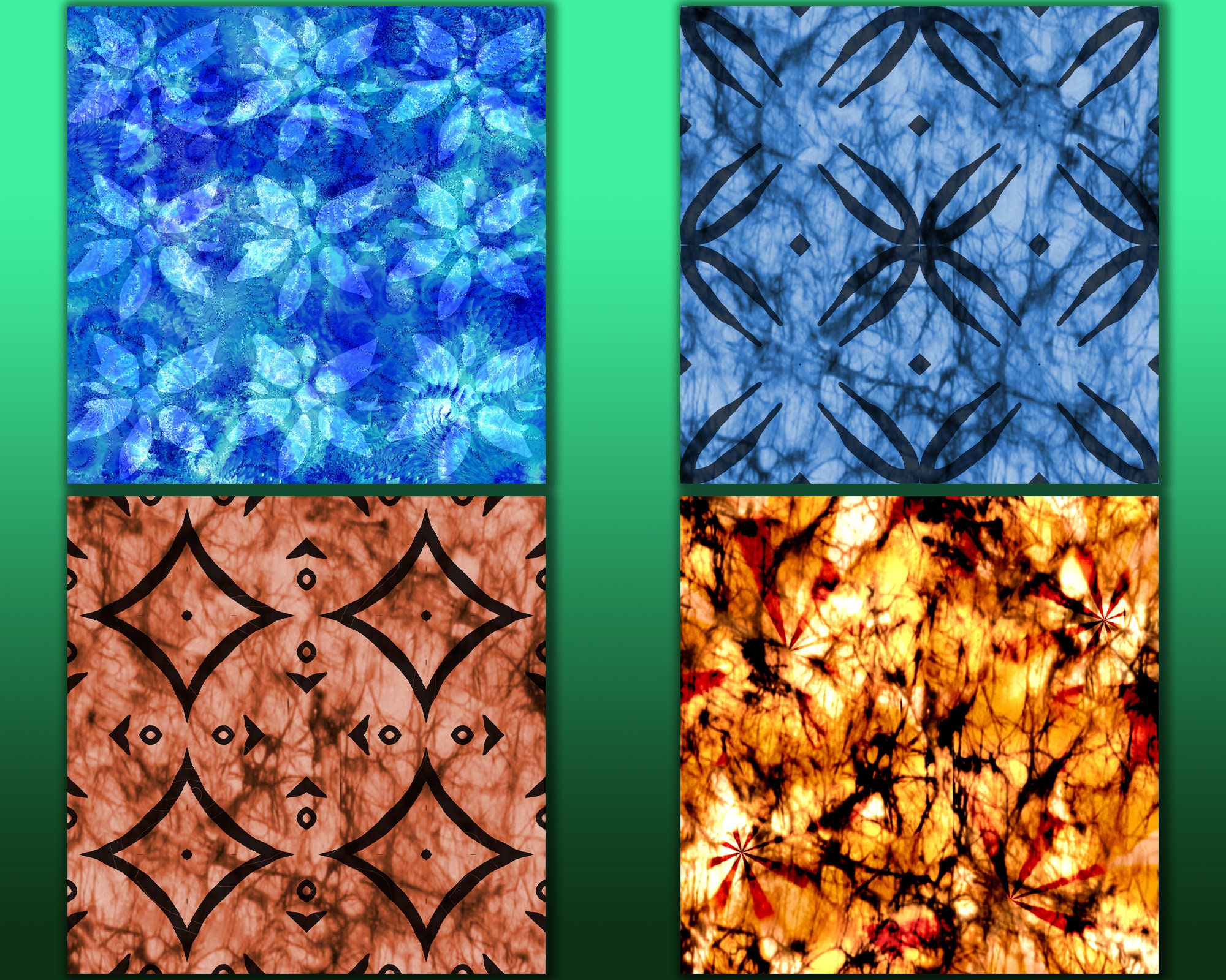 12 African Batik Digital Papers High Res. Jpeg Digital Downloadable ...