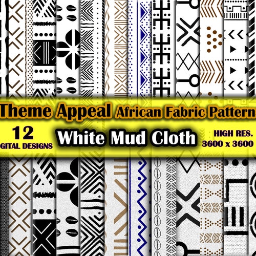 AFRICAN Indigo Patterns Pack of 12 Africa Digital Paper - Etsy