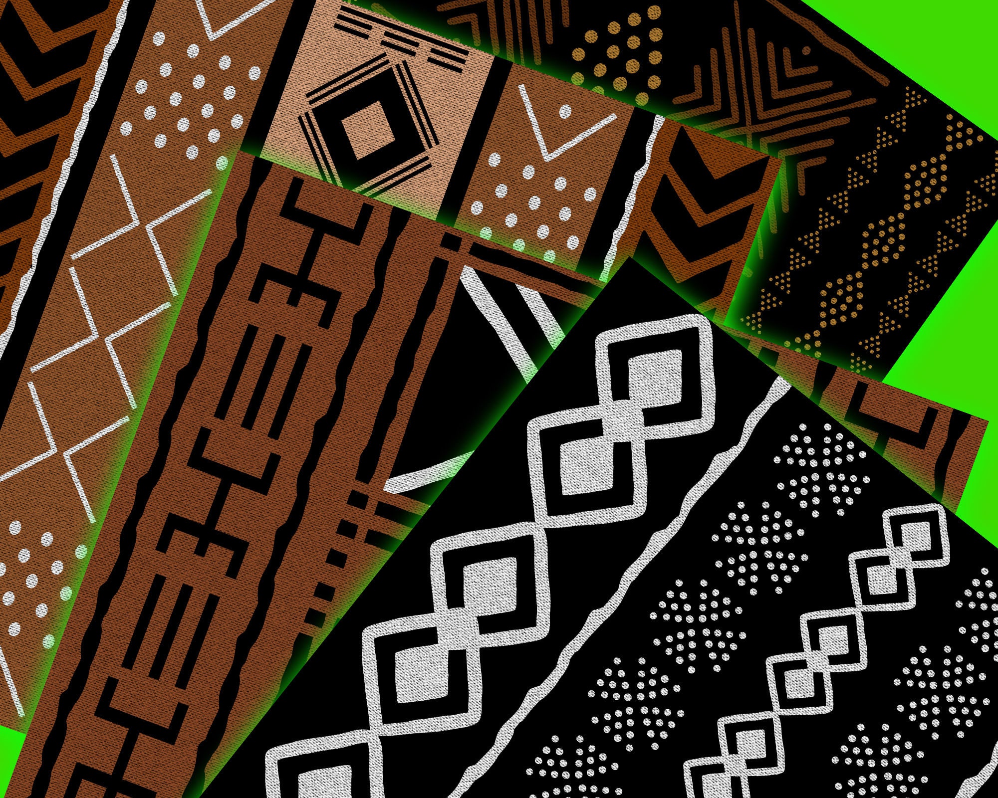 Mali Mud Cloth Digital Paper African Designs - High Res Jpeg Format - Etsy
