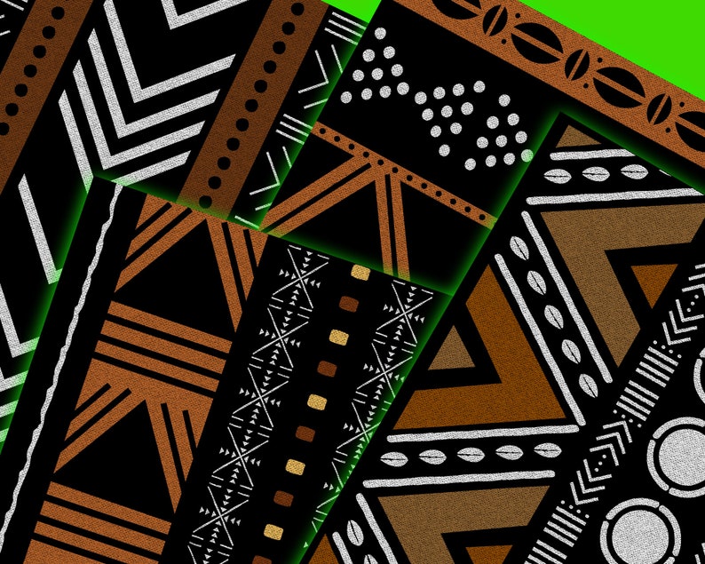 Mali Mud Cloth Digital Paper African Designs - High Res Jpeg Format - Etsy