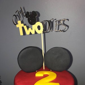 OH Twodles Birthday Cake Topper / Mickey Mouse Theme Cake / Second ...