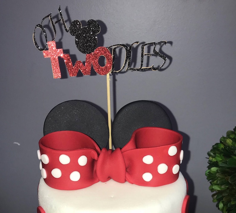 OH Twodles Birthday Cake Topper / Mickey Mouse Theme Cake / Second ...