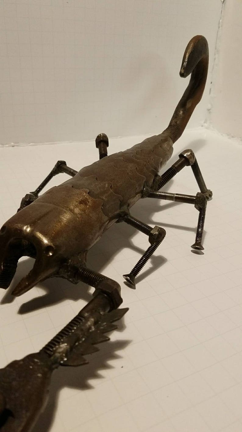 Scrap Metal Scorpion Sculpture | Etsy