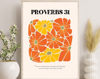 Proverbs 31, DIGITAL PRINT, Modern Bible, Scripture Wall Art - Etsy