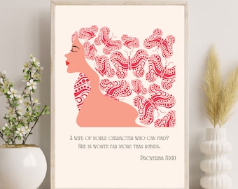 Proverbs 31, DIGITAL PRINT, Modern Bible, Scripture Wall Art - Etsy