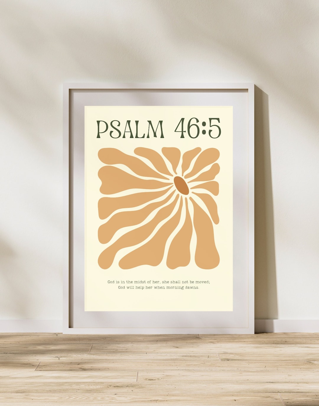 Psalm 46 Scripture Wall Art, God in the Midst of Her, Fall, Autumn ...