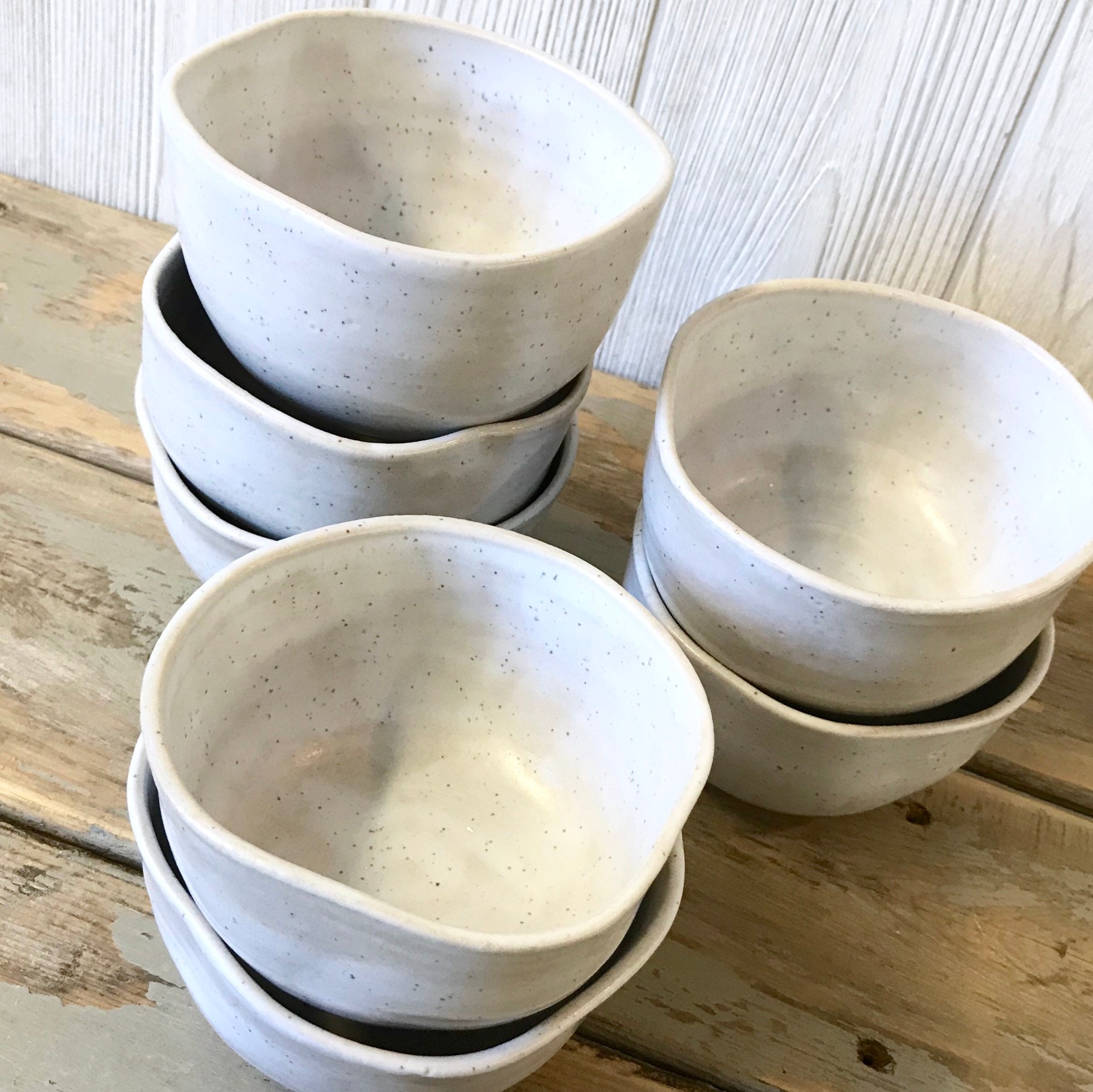 Handmade Stoneware Soup Bowl: Irregular Ceramic Dinnerware - Etsy UK