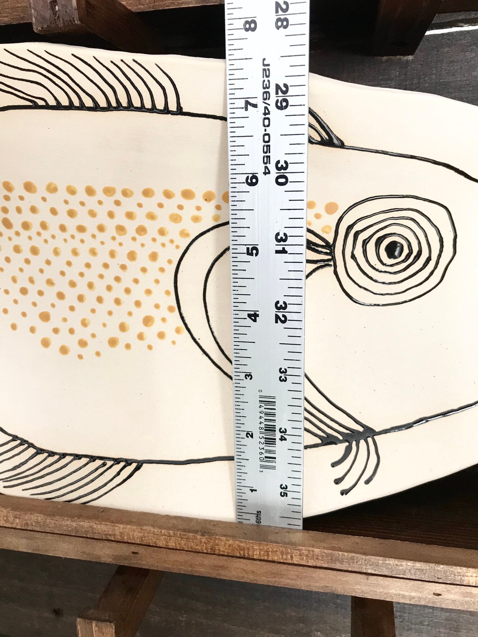 Fish Art Large Ceramic Fish Platter Pottery Handmade | Etsy