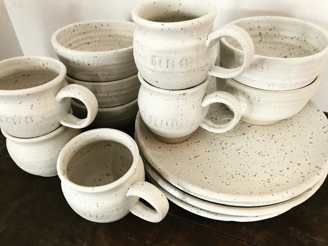 Custom Dinnerware Set Personalized With Name Ceramic | Etsy