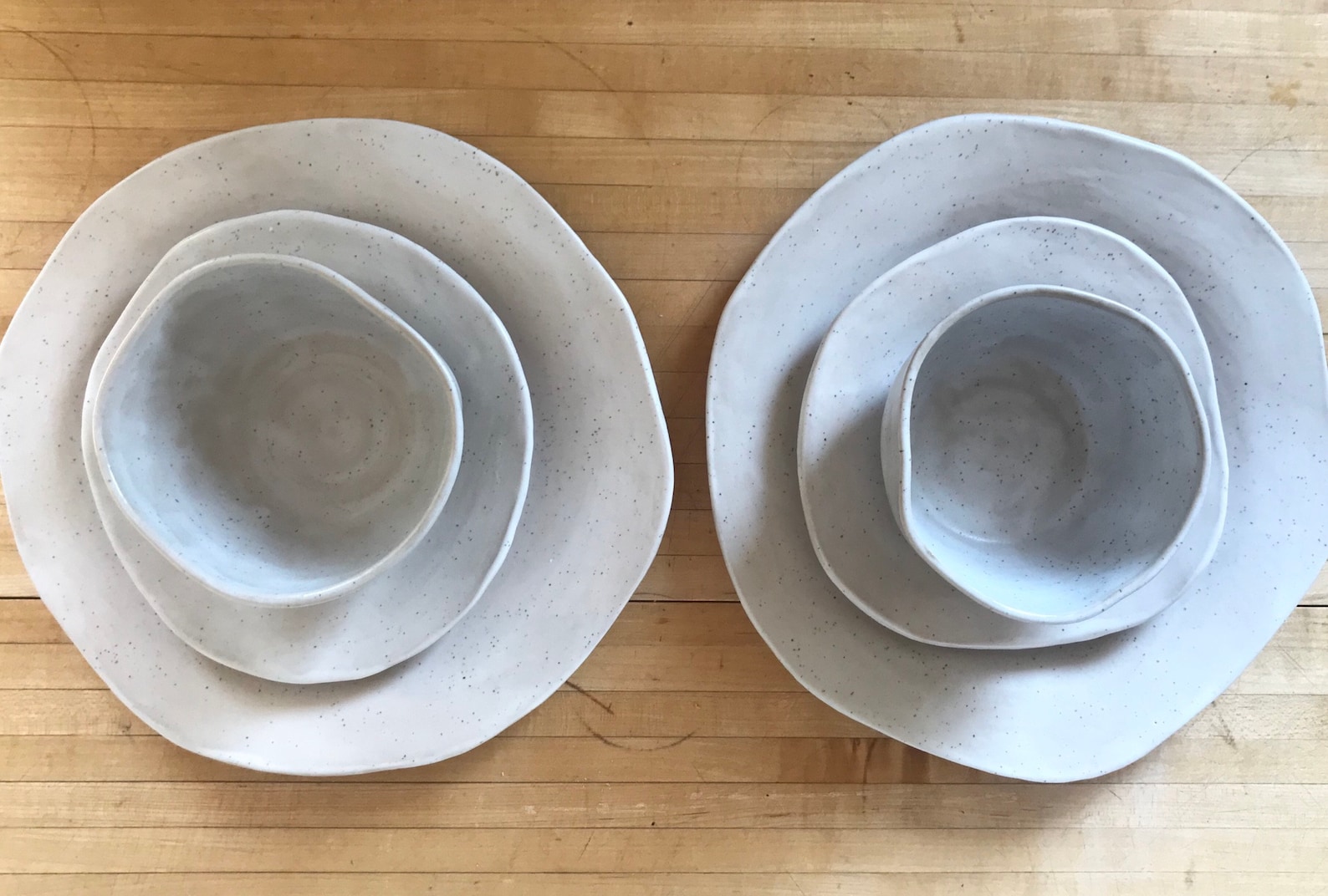 Handmade Ceramic Plates Irregular Dinner and Salad Plates - Etsy