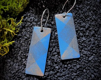 Necklace, Glass Enamel Fused to Copper - Etsy